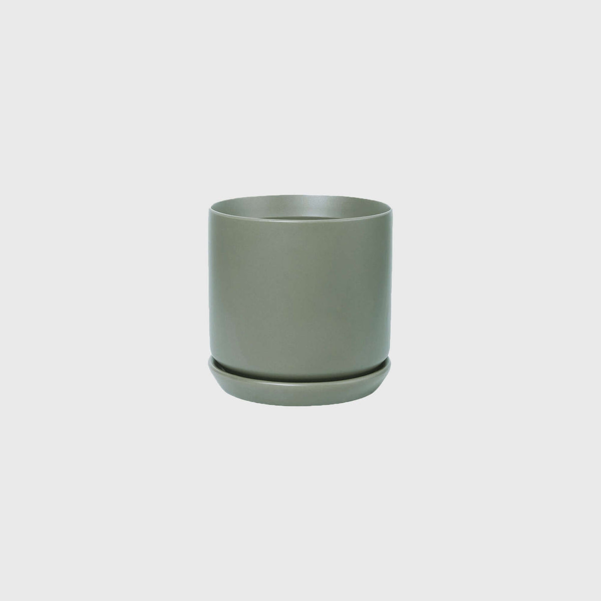 Small Sage Stoneware Pot - Perfect for Indoor Plants